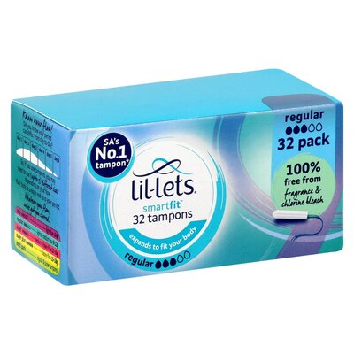 Lil-lets Smartfit Regular Tampons 32 Pack | PnP
