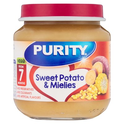 Purity Jar Sweet Potato and Mielies 125ml from 7 Months | PnP