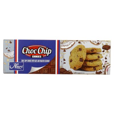 Henro Choc Chip Cookies With Oats & Roasted Coconut 60g | PnP