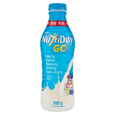 Danone Nutriday Go Vanilla Flavoured Low Fat Drinking Dairy Snack 850g ...