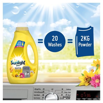 Sunlight Summer Sensations 2in1 Auto Washing Liquid Detergent 1.5L ...