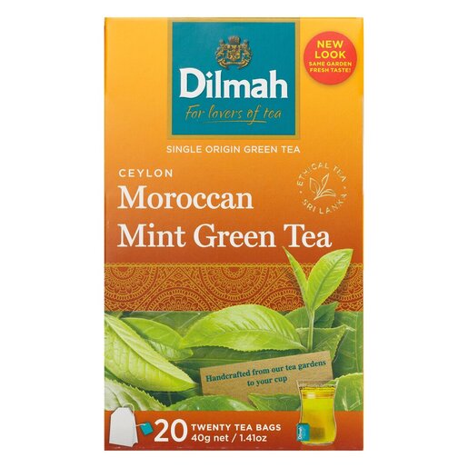Dilmah Moroccan Mint Pure Ceylon Green Tea 20g | PnP