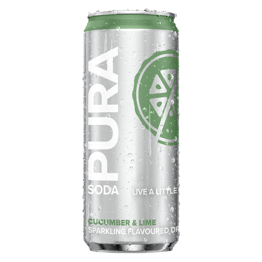 Pura Soda Cucumber & Lime 330ml x 24 | PnP