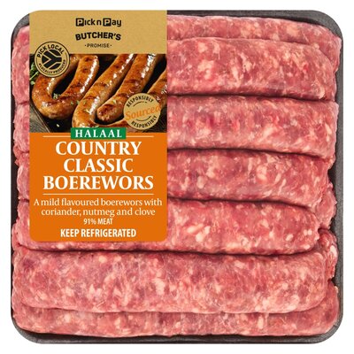 PnP Halaal Country Classic Bulk Boerewors P/kg | PnP