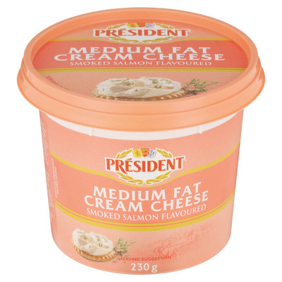 President Smoked Salmon Flavoured Cream Cheese 230g | PnP