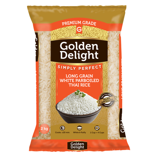 Golden Delight Long Grain Parboiled Rice 2kg | PnP