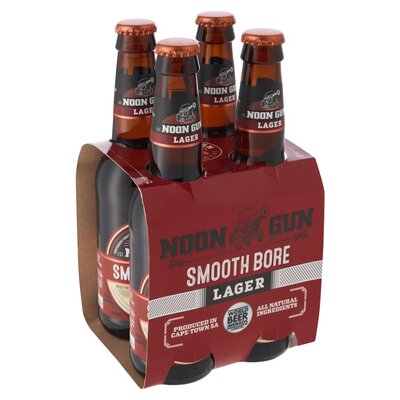Noon Gun Smooth Bore Lager 340ml x 4 | PnP