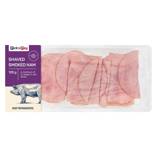 PnP Shaved Smoked Ham 125g | PnP