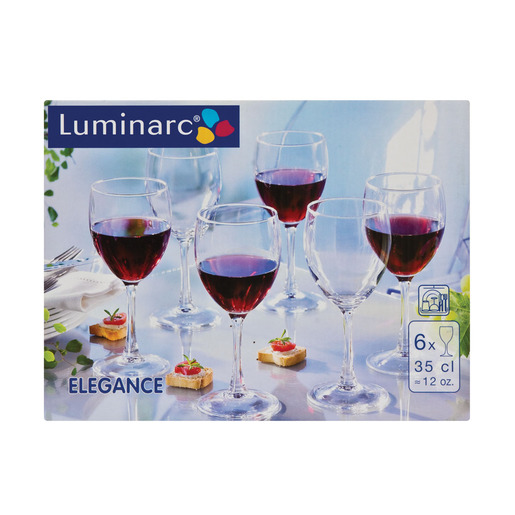 Luminarc Wine Glasses 350ml 6 Pack | PnP