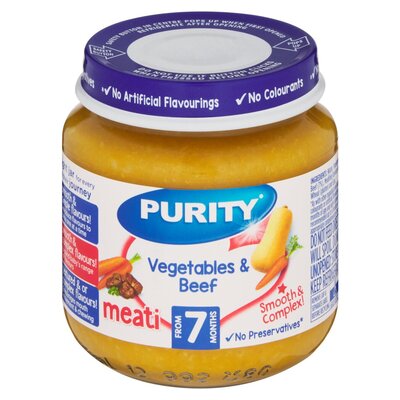 Purity Jar Vegetables & Beef 125ml from 7 Months | Smart Price Specials ...