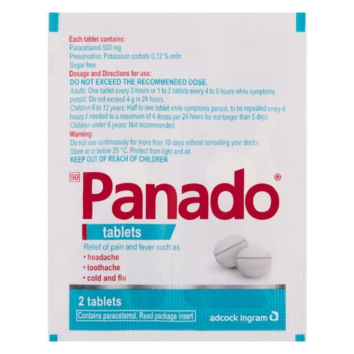Panado Pain & Fever Tablets 2s | PnP