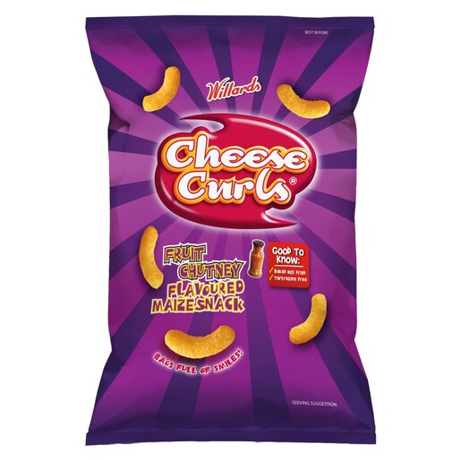 Willards Fruit & Chutney Cheese Curls Chips 90g | PnP