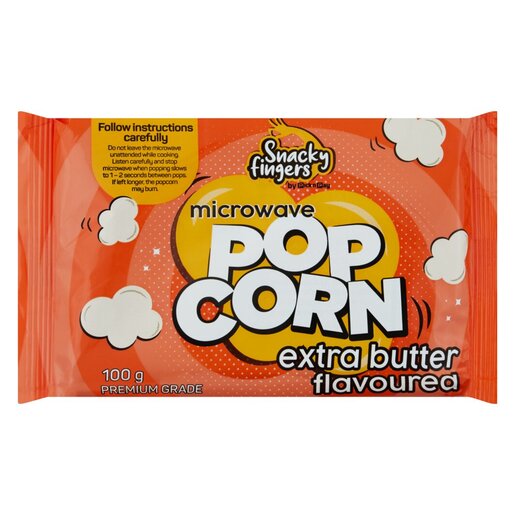 PnP Snacky Fingers Extra Butter Microwave Popcorn 100g | PnP