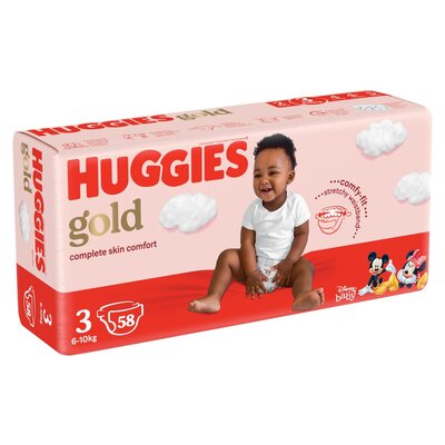 Huggies Gold Size 3 (5-7kg) Value Pack 58 Nappies | PnP