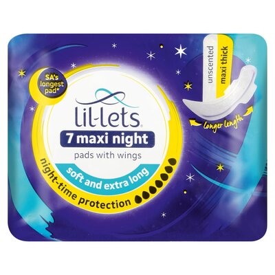 Lil-lets Essentials Unscented Thick Pads With Wings 8 Pack | PnP