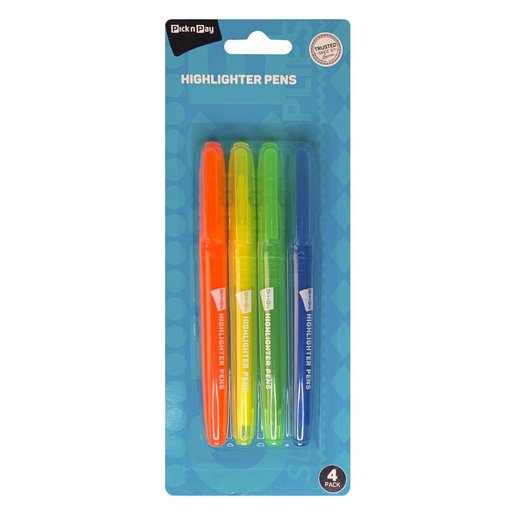 PnP Highlighter Pens 4 Pack | Smart Price Specials | PnP Home