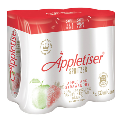 Appletiser Spritzer Apple & Strawberry 330ml x 24 | PnP