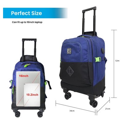 Eco Spinner Trolley Backpack with USB Port | Smart Price Specials | PnP ...