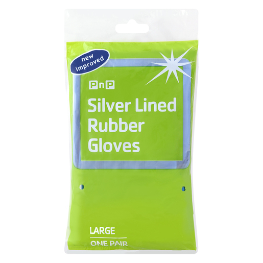 PnP Silver Lined Rubber Gloves Large | PnP