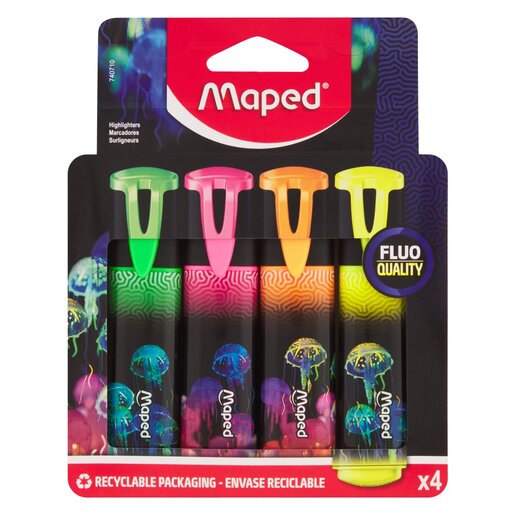 Maped Deep Sea Paradise Highlighters 4 Pack | PnP