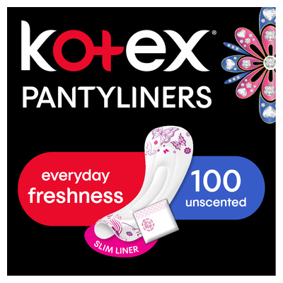 Kotex Pantyliners Designer Unscented 100 | PnP