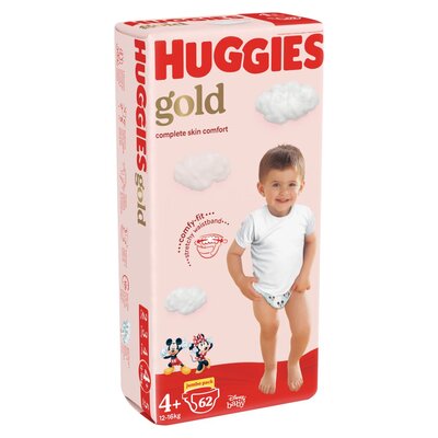 Huggies Gold Size 4+ (12-16kg) Jumbo Pack 62 Nappies | Smart Price ...