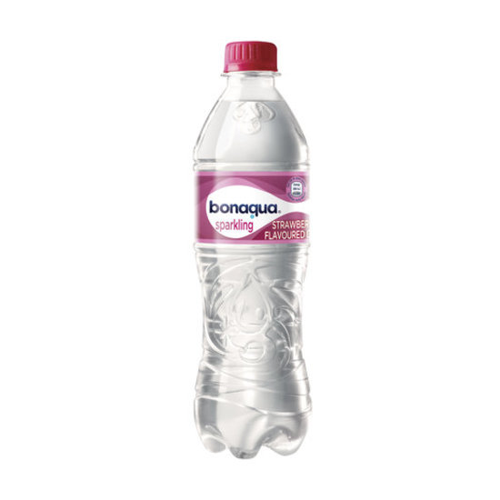 Bonaqua Strawberry Flavoured Sparkling Water 500ml x 24 | PnP