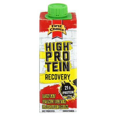First Choice High Protein Recovery Peanut Butter Flavoured Milk 250ml | PnP