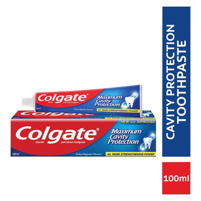 Colgate Maximum Cavity Protection Flouride & Calcium Toothpaste 100ml ...