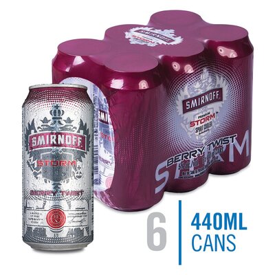 Smirnoff Storm Berry Twist Can 24 x 440ml | PnP