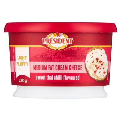 President Medium Fat Sweet Thai Chilli Flavoured Cream Cheese 230g | PnP