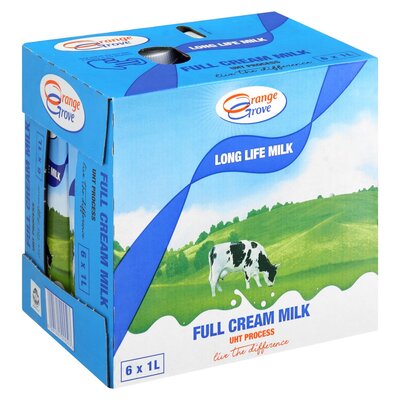 Orange Grove Uht Full Cream Milk 6 x 1L | PnP