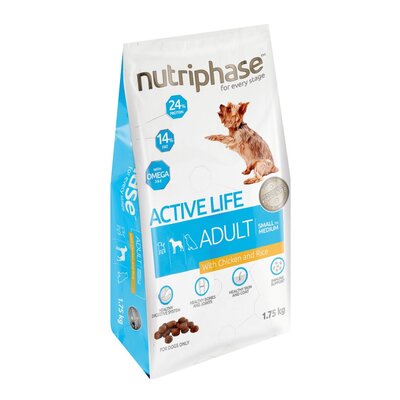 Nutriphase Premium Dog Food Adult Small Chicken & Rice 1.75kg | PnP