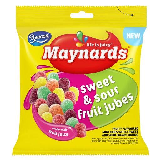 Maynards Mini Sweet & Sour Fruit Jubes 100g | PnP