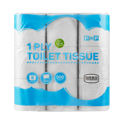 PnP 1 Ply Toilet Paper 9ea | PnP