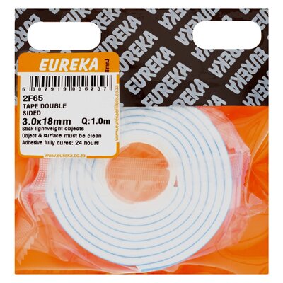 Eureka Double Sided Tape 3.0x18mm x1m | Smart Price Specials | PnP Home