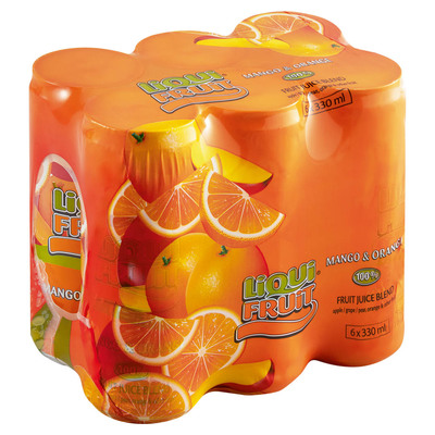 Liqui-Fruit Mango Orange Juice Can 330ml x 6 | PnP