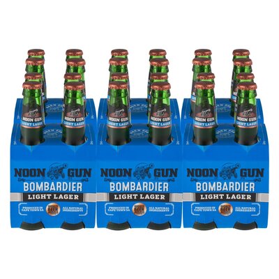 Noon Gun Bombardier Light Lager 340ml x 24 | PnP