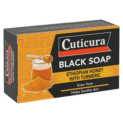 Cuticura Ethiopian Honey with Turmeric Black Soap 100g | PnP