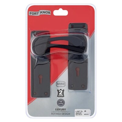 Fort Knox 2-Lever No.6 Anouk Matte Black Lockset | PnP