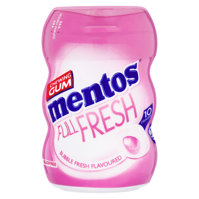 Mentos Full Fresh Bubble Fresh Flavoured Chewing Gum 10 Pack | PnP