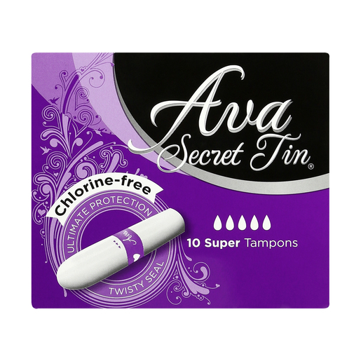 Ava Tampons Super Flat Tin 10's | PnP