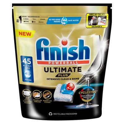 Finish Supersonic Golden Lemon Dishwashing Tablets 45 Pack | PnP