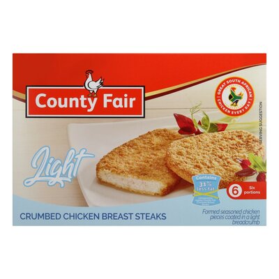 County Fair Light Crumbed Chicken Breast Steaks 400g | PnP