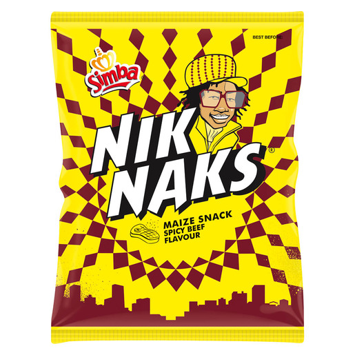 Simba Niknaks Maize Snack Spicy Beef Flavour 135g | PnP