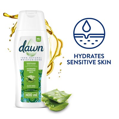 Dawn Aloe Vera & Avocado Oil Soothing Body Lotion for Sensitive Skin ...