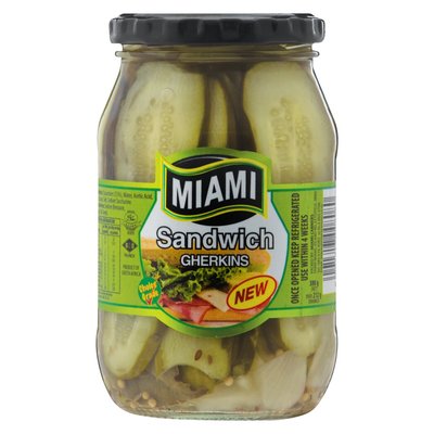 Miami Sweet & Tangy Gherkins 380g | PnP