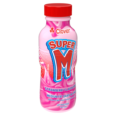 Clover Super M Medium Fat Strawberry Milk 300ml | Smart Price Specials ...