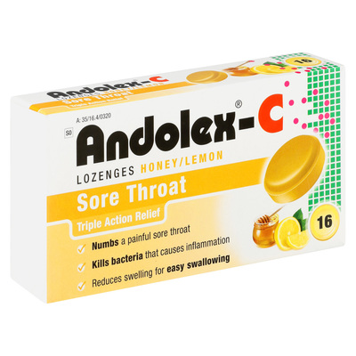 Andolex Honey & Lemon Lozenges 16s | Smart Price Specials | PnP Home
