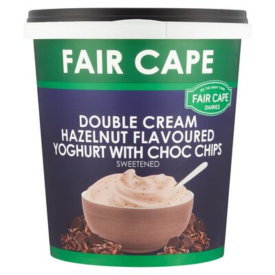 Fair Cape Double Cream Hazelnut & Choc Chip Yoghurt 1kg | PnP